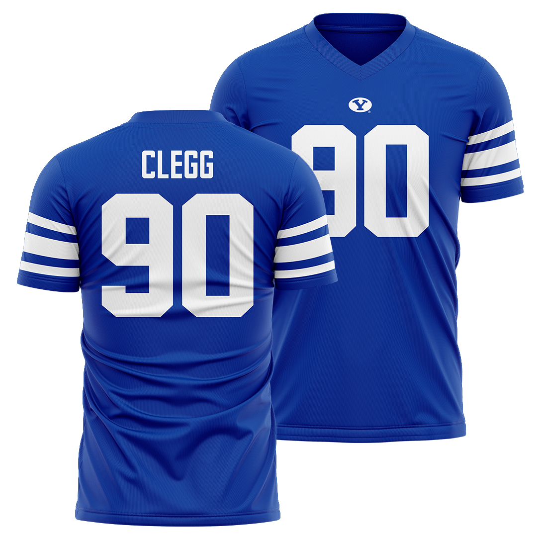 BYU 2025 Hunter Clegg Football Jersey – The Royal Blue