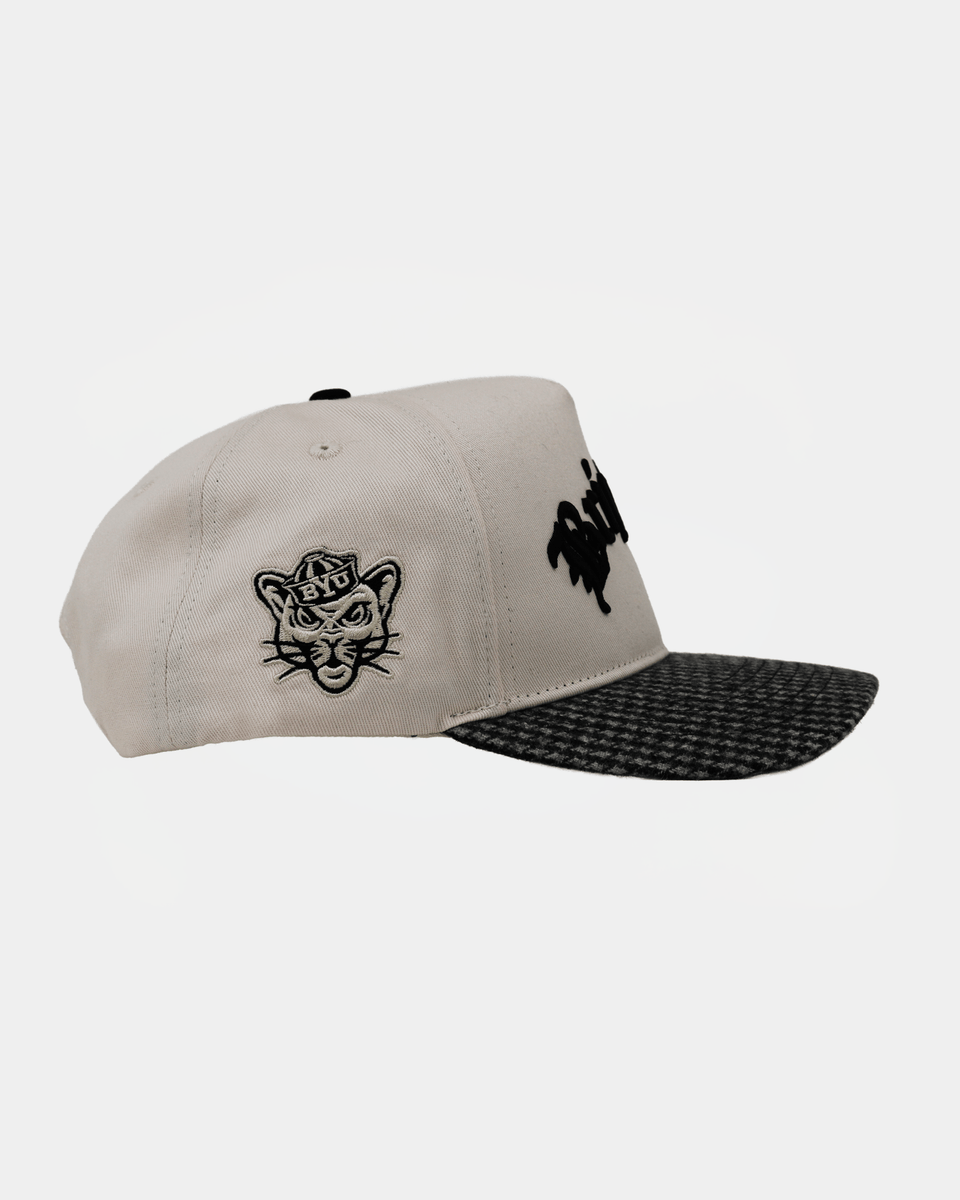 Fade Hat Natural and Houndstooth Brigham Arch – The Royal Blue