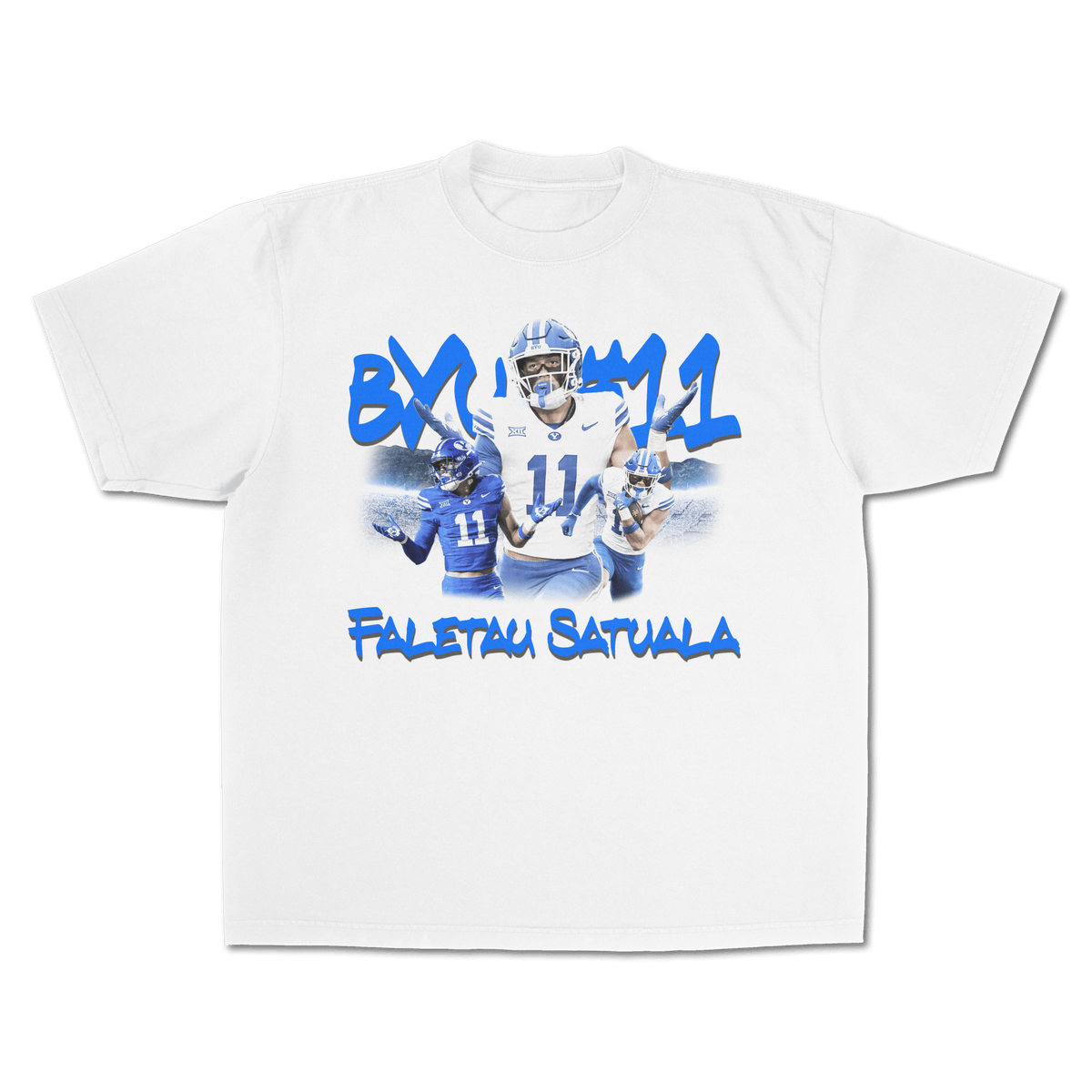 Faletau Satuala Shrug Graphic Tee | The Royal Blue