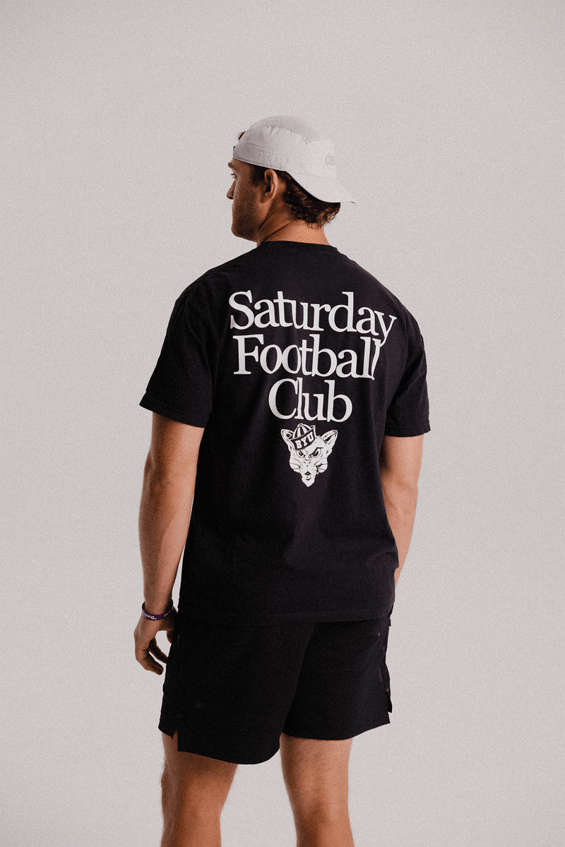 SATURDAY FOOTBALL CLUB GRAPHIC TEE – The Royal Blue